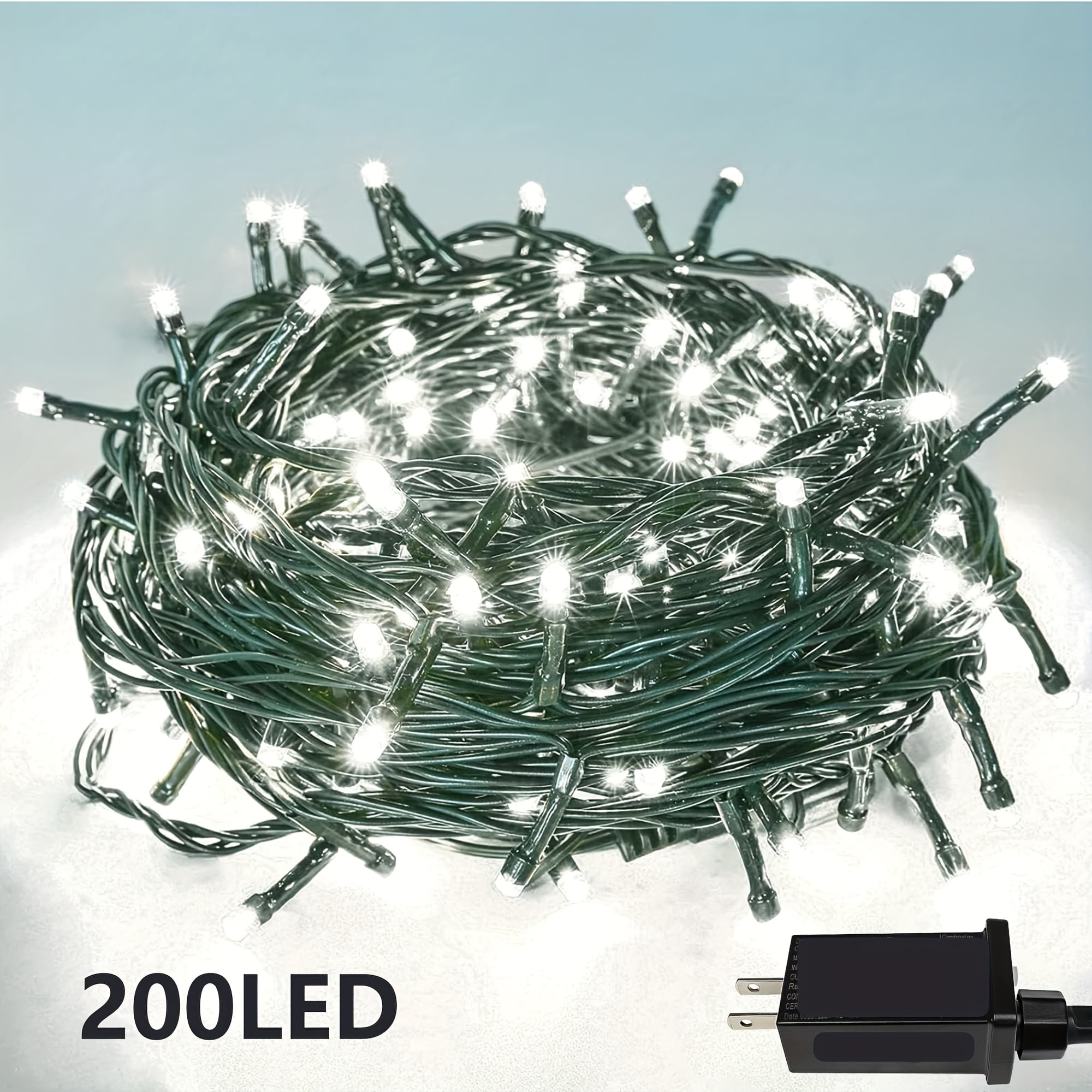 100/200/300/500 LED Multi-color Christmas Lights Outdoor & Indoor ...