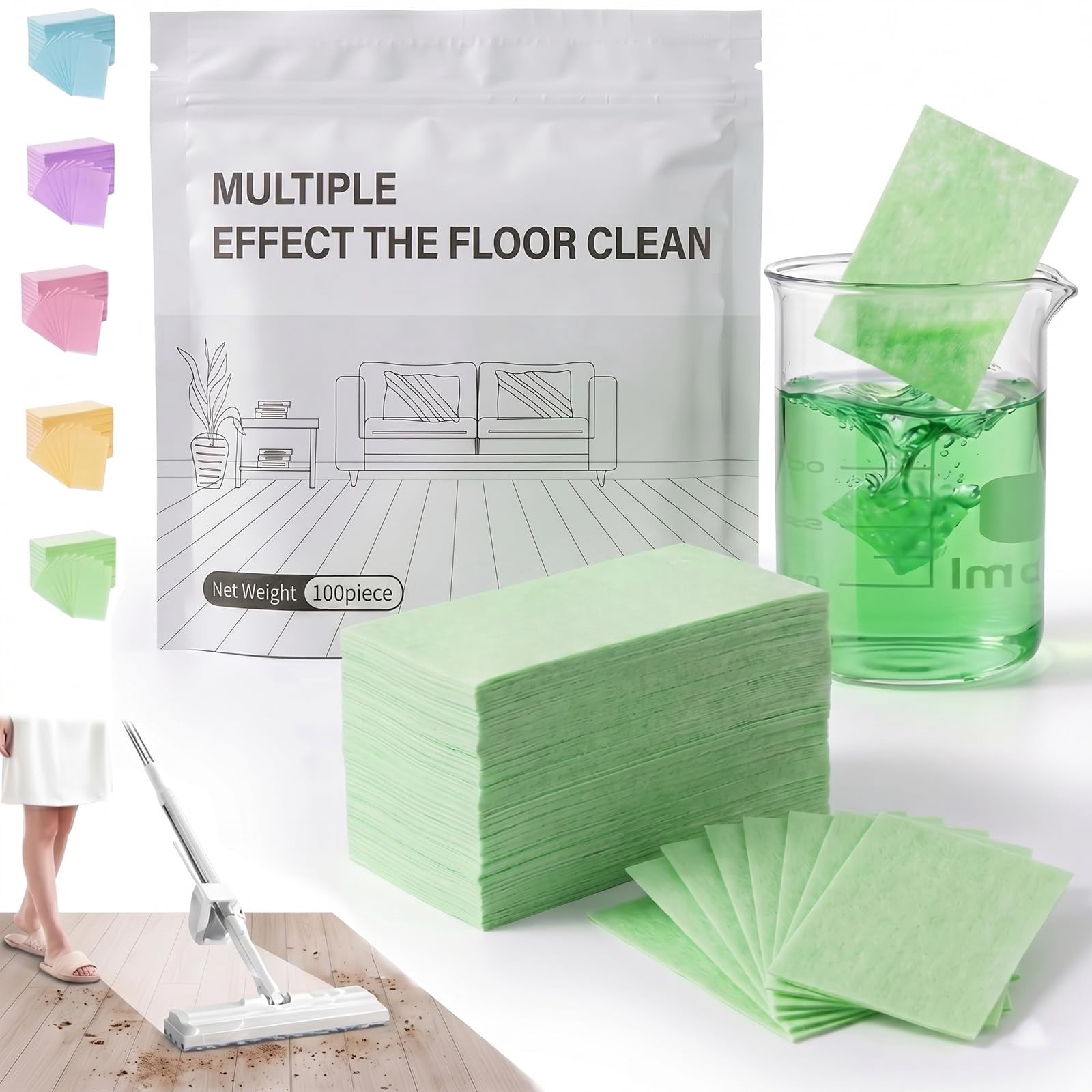 100/200/300 PC Floor Cleaning Tablets,Fast Dissolving Deep Cleaning ...