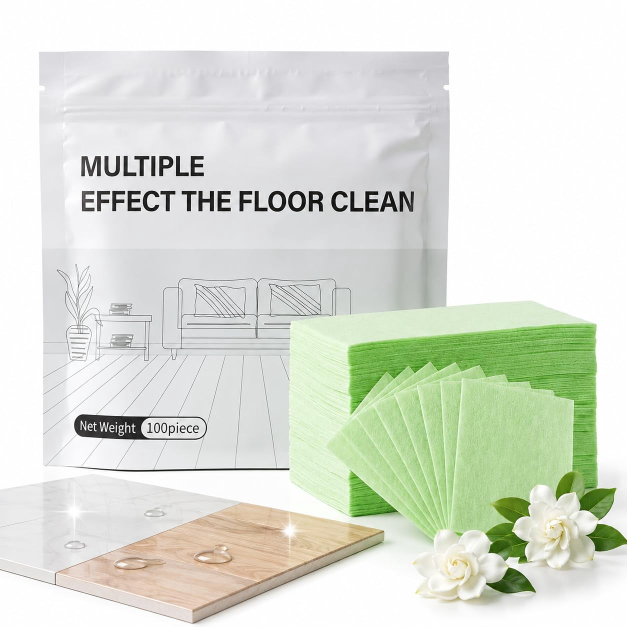 100/200/300 Pcs Multi-surface Floor Cleaning Tablets, Multiple Effect ...