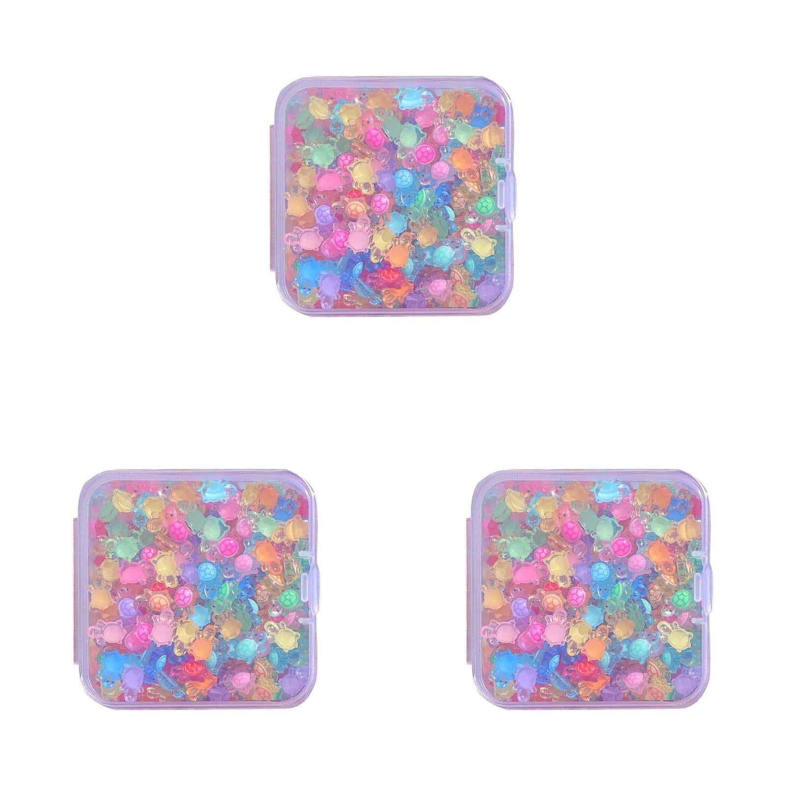 100/200/300PCS Cute Tiny Glow Resin Turtles for Crafts, Luminous Mini ...