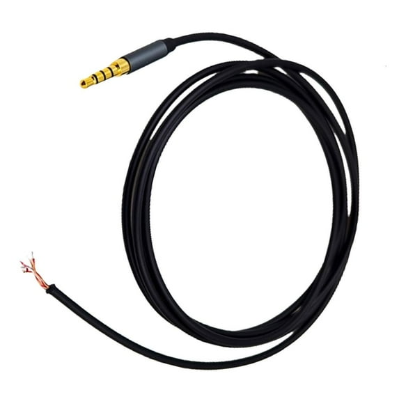 100/200/300cm 3.5mm Male Plug to Bare Wire Cable Head-mounted Earphone ...