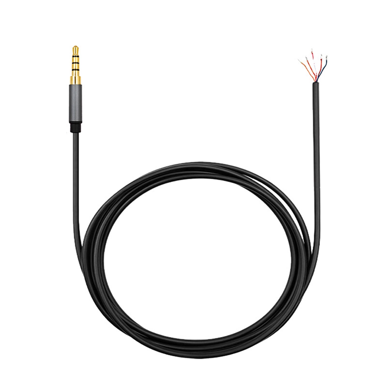 100/200/300cm 3.5mm Male Plug to Bare Wire Cable Head-mounted Earphone ...
