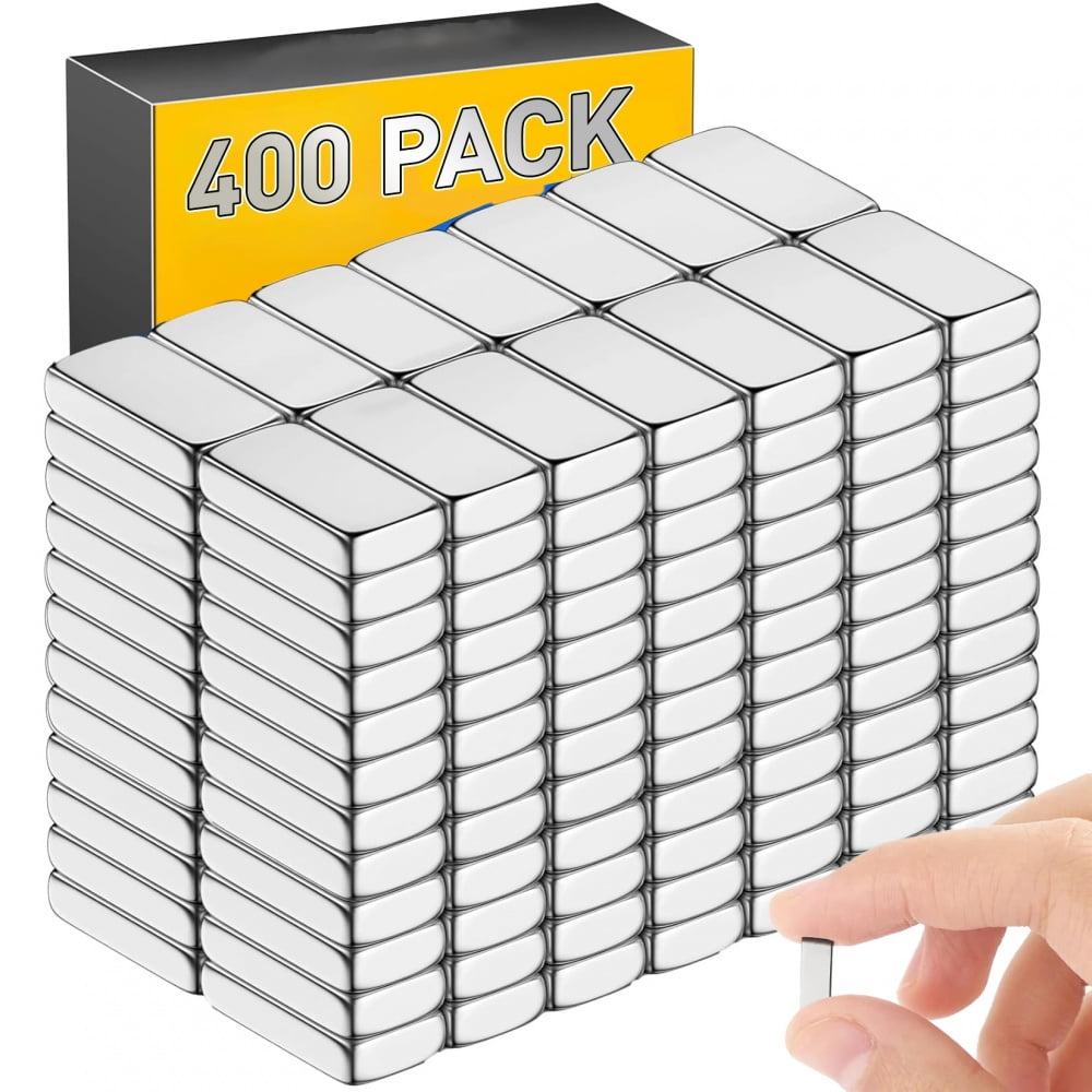 100/200/400/600 PCS Silver rectangular magnets,Magnets with Double ...