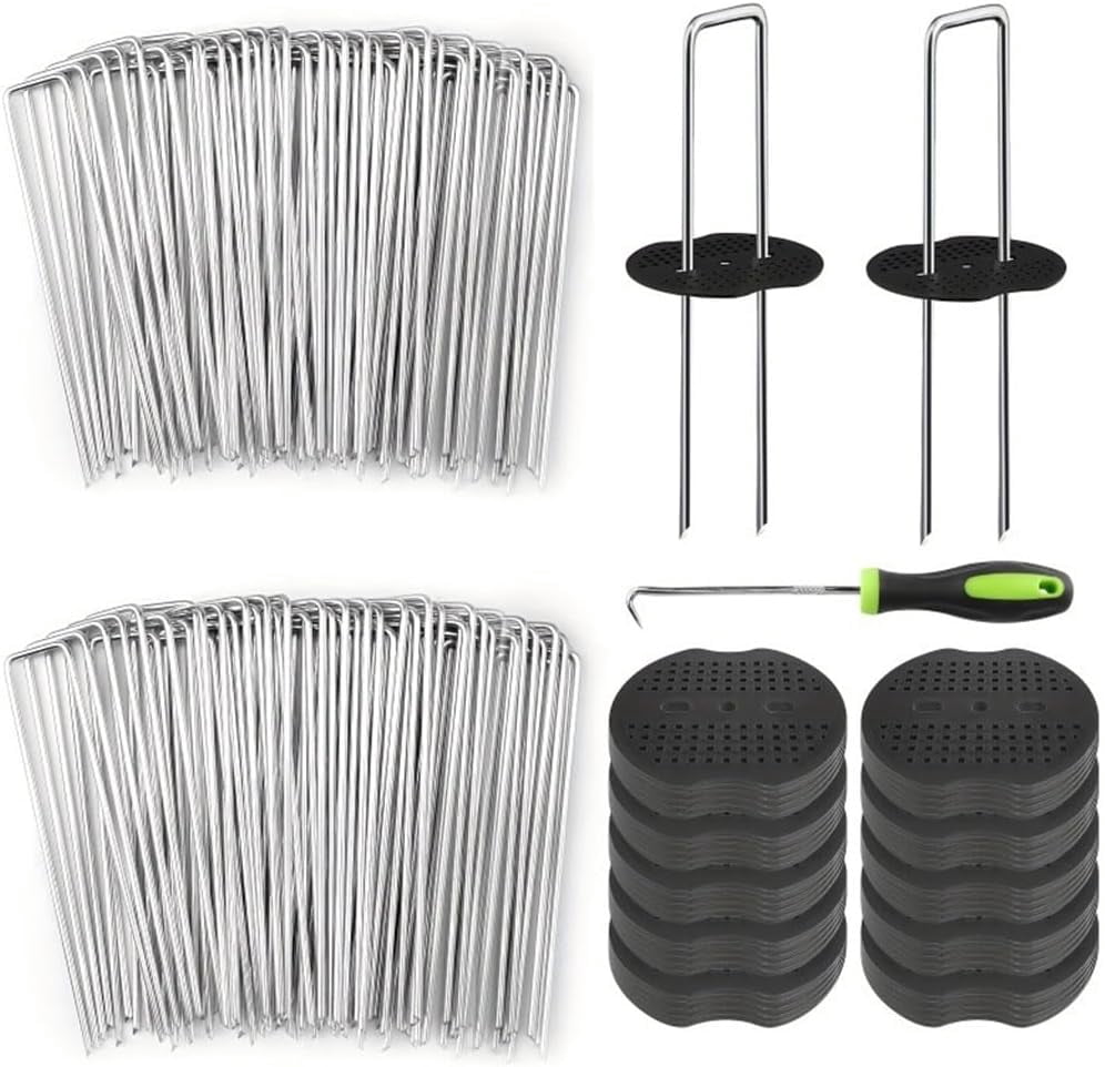 100/200/400pcs 6 Inch Hot-dip Galvanized Landscape Staples Plant Cover ...