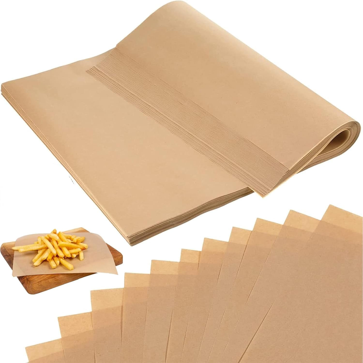 100 / 200 Pcs Parchment Paper Baking Sheets,9x11inch / 9inches centi ...