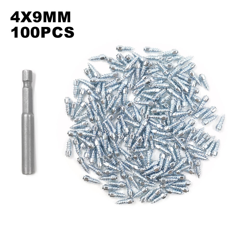 100/200Pc Tire Anti-Slip Nail Wheel Tyre Snow Spikes For Scooter Bike ...