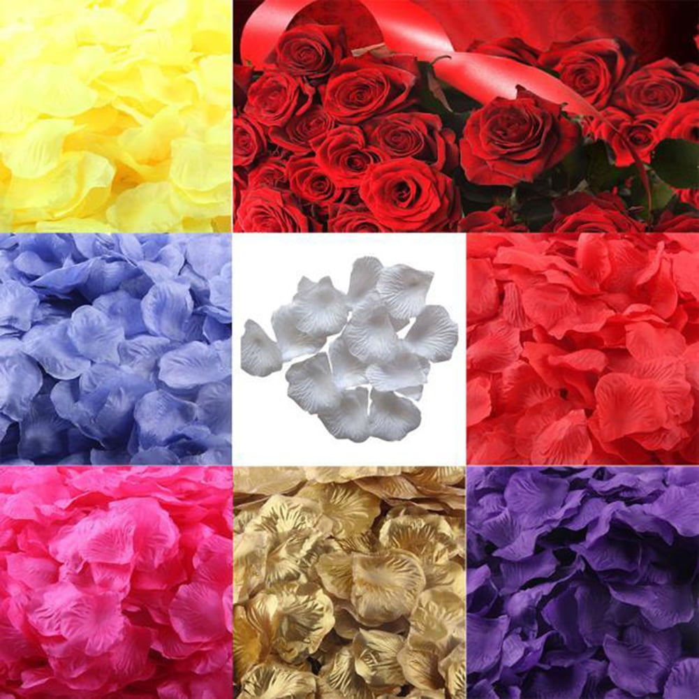 100/200Pcs Artificial Rose Flower Petal Confetti Wedding Party Stage ...