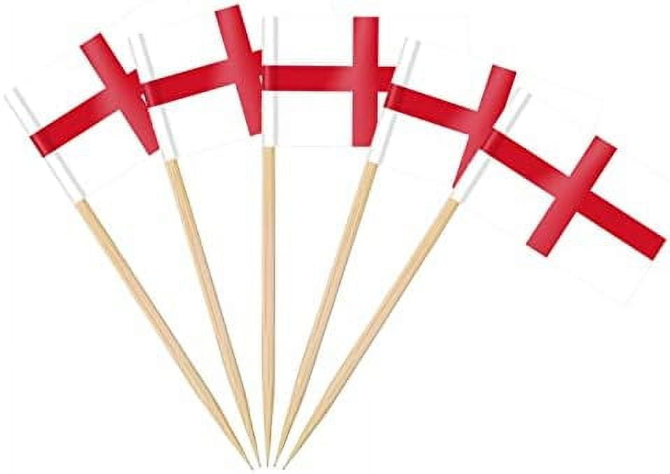 100/200pcs England Toothpick Flags Cake Toppers for St George‘s Day ...