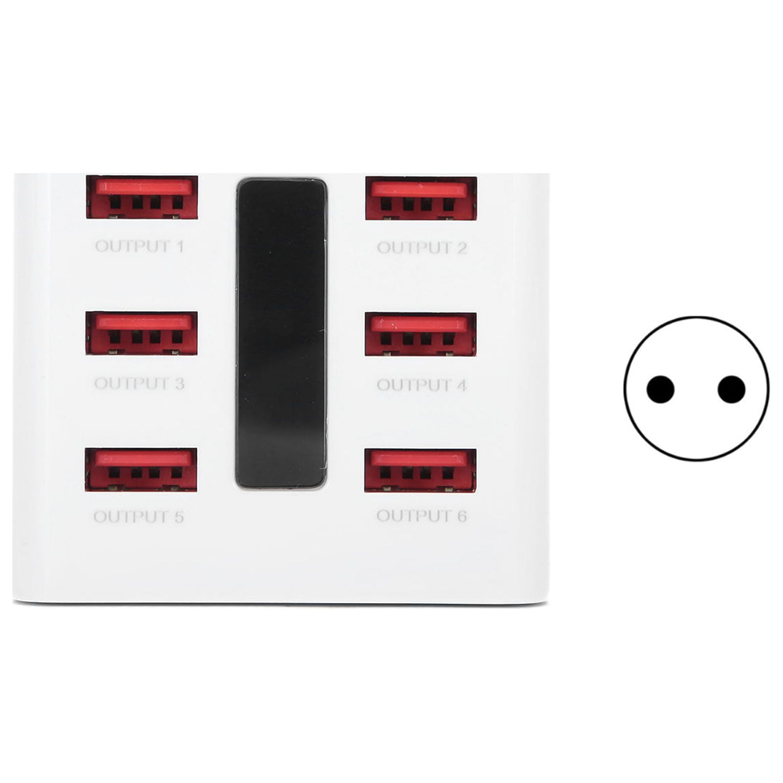 100?240V 6 Port Multi USB Fast Charger Desktop Mobile Phone Charging ...