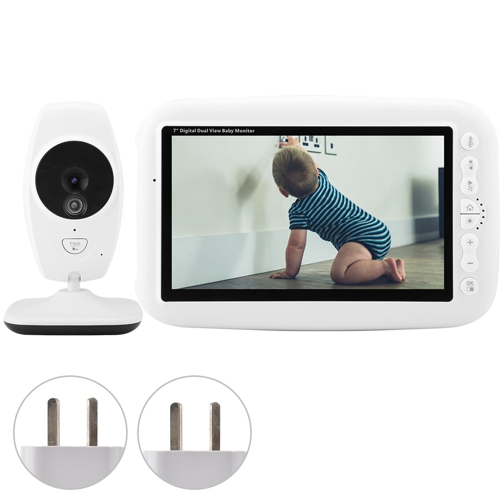 100-240V 7 Inch 720P IR Camera Wireless Baby Intercom Monitor (AU Plug ...