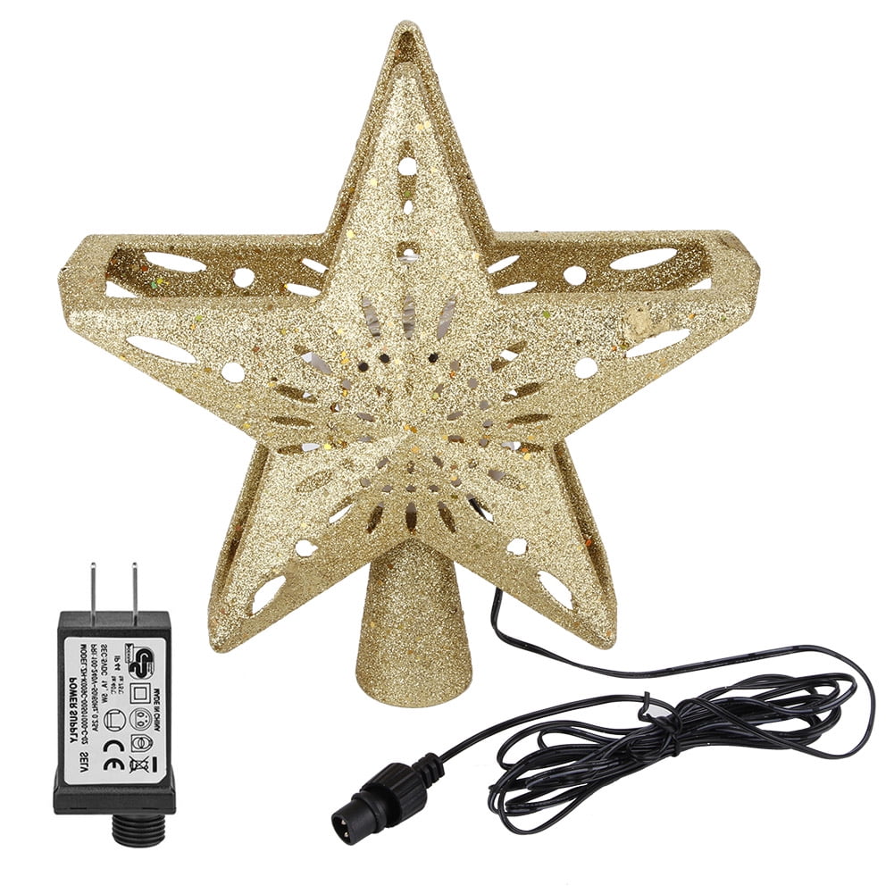 100-240V LED Hollow Star Snowflake Projector Light Rotation Lamp for ...