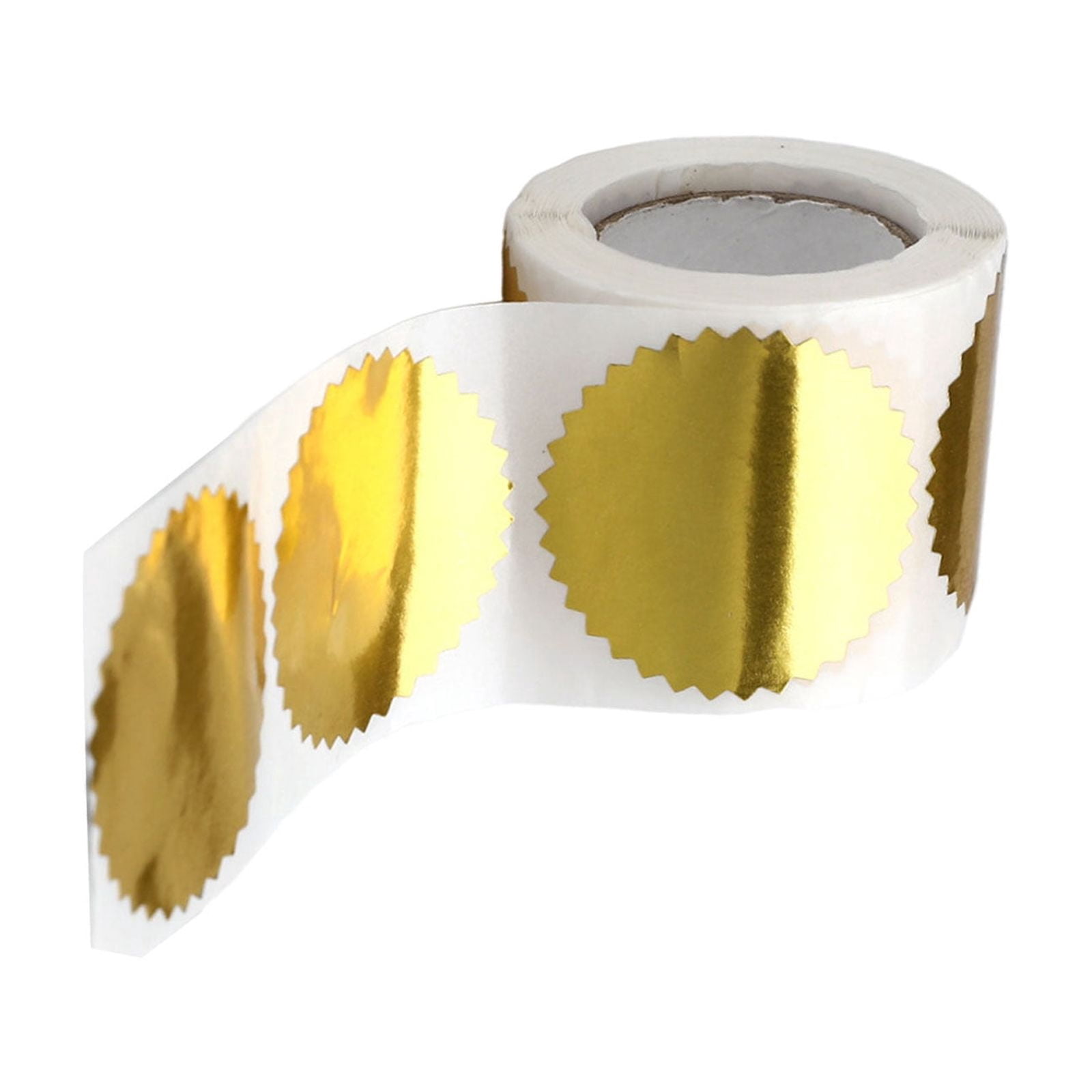 100/250PCS 45mm Serrated Edges, Silver Golden Rednes Certificate Wafer ...