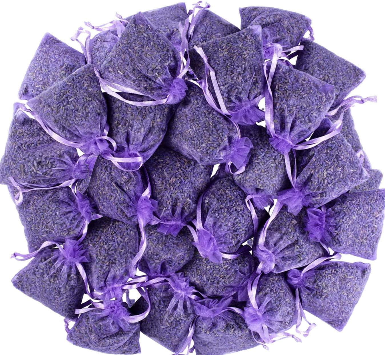 100% -25bags Natural Fragrant Lavender Filled Bags Wardrobe Freshener ...