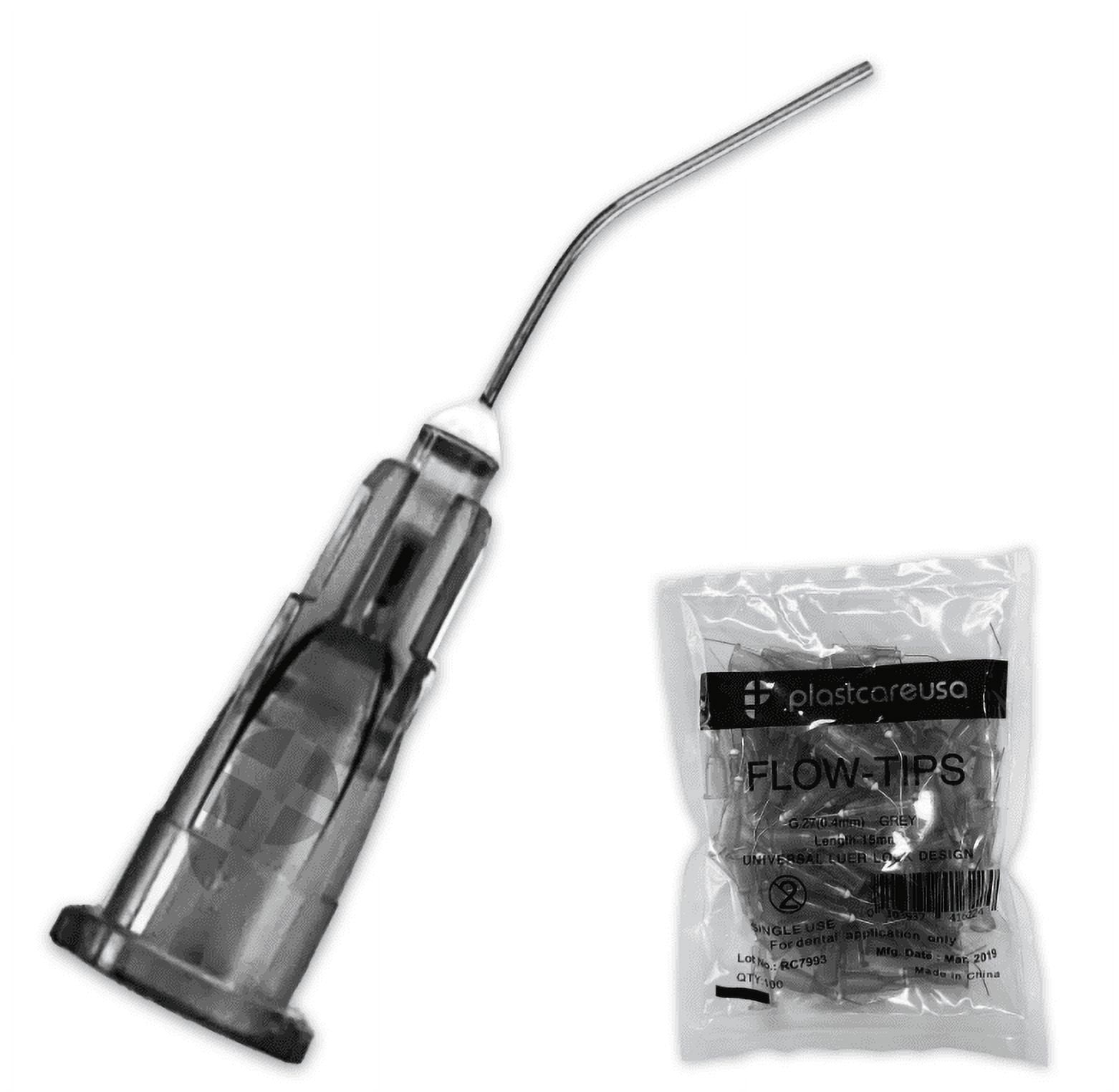 100 27G Pre-Bent Flow Dispensing Needle Tips (Gray) - Walmart.com