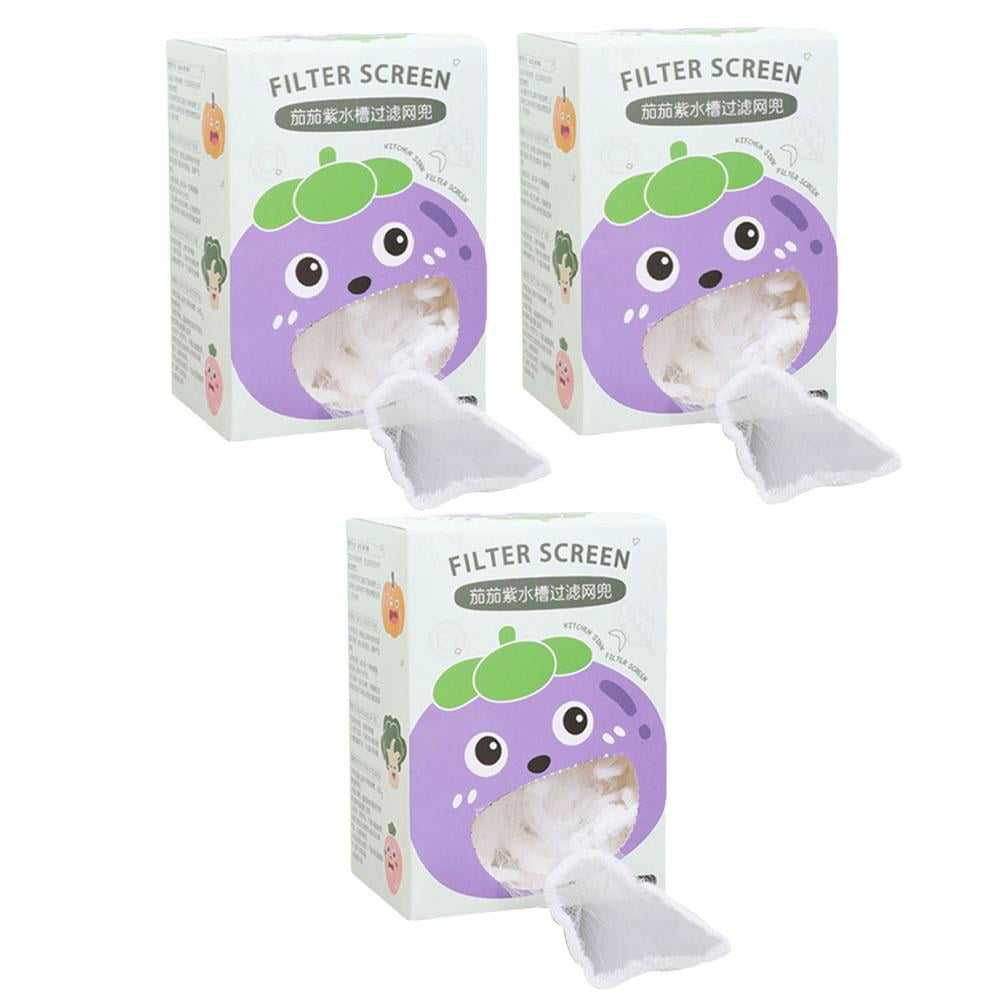 100-300x Kitchen Sink Filter Mesh Disposable Sewer Garbage Filter Meal ...