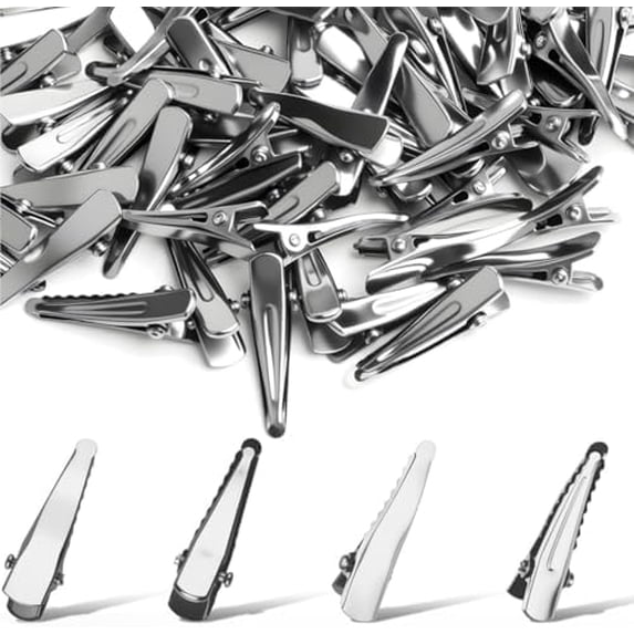 100- 30mm Small Clips for Hair, Crafts - Crocodile Clips Hair Pins ...