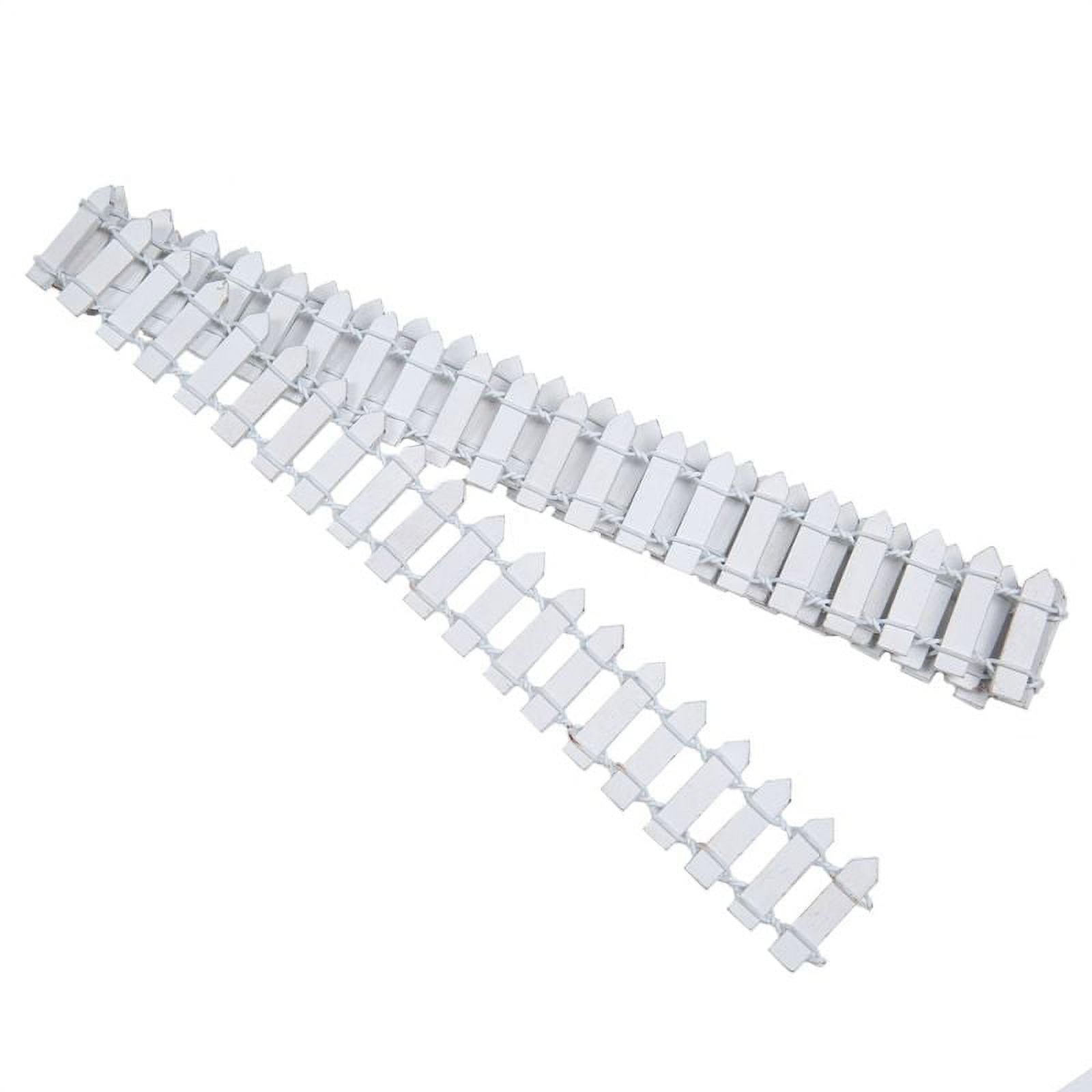 100*3cm Miniature Fairy Garden Wood Fence Doll House DIY Decors ...