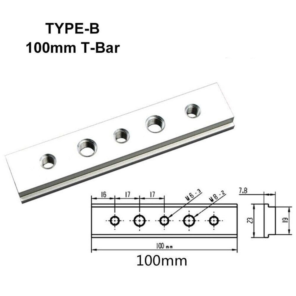 100-450Mm Aluminium Alloy T-Track/T-Bar Slider Miter Jig Diy ...