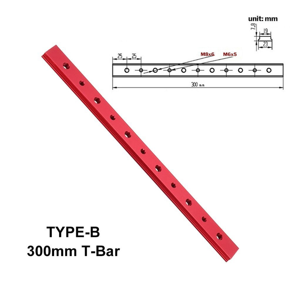 100-450mm Aluminium Alloy T-track/T-Bar Slider Miter Jig DIY ...