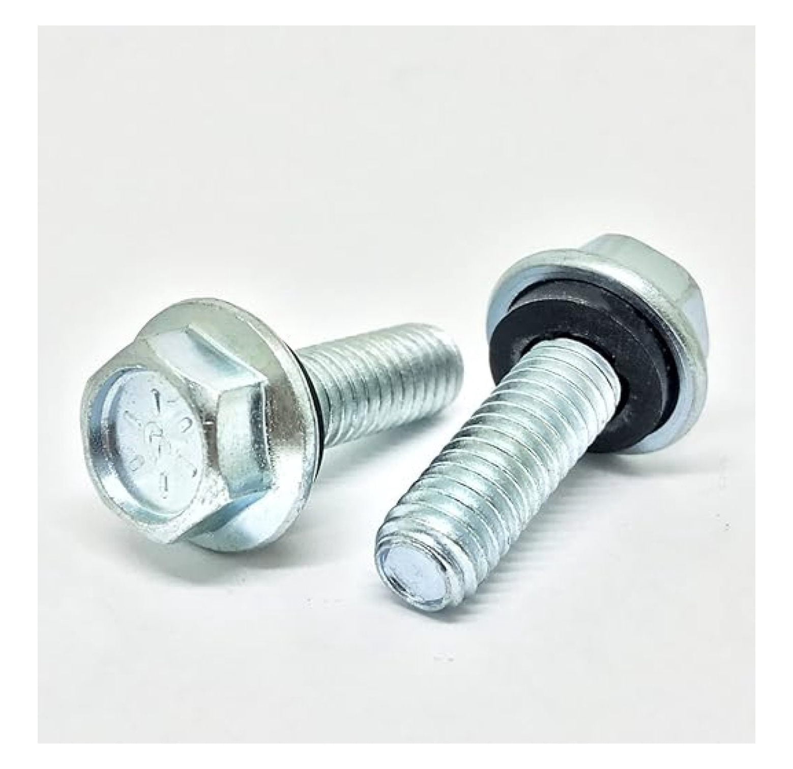 (100) 5/16-18x3/4 Grade 8 Flange Grain Bin Steel Building Bolts Zinc ...