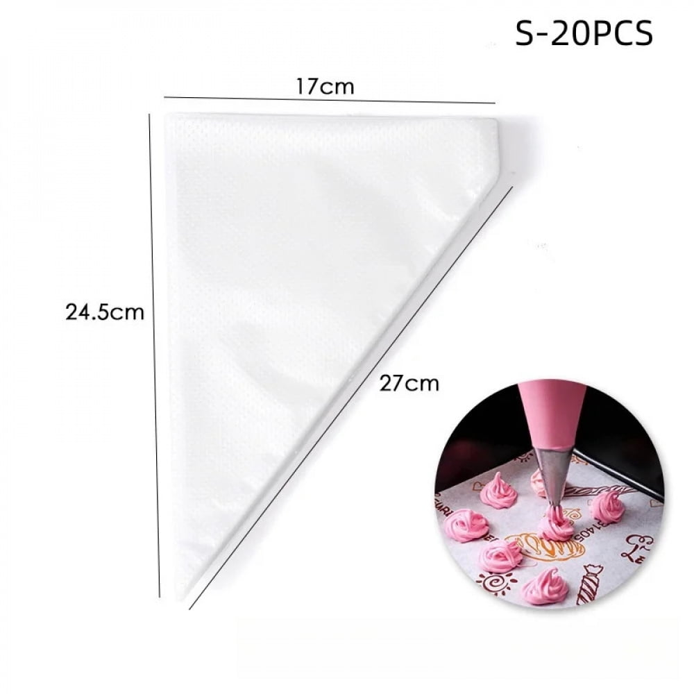 100/50/20pcs Disposable Piping Bag Pastry s Icing Fondant Cake Cream ...