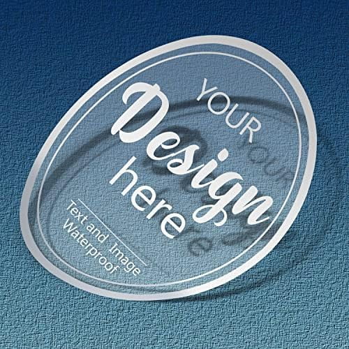 100-500 Pack 1.5"x1.5" Circle Sticker,Waterproof Stickers Personalized ...