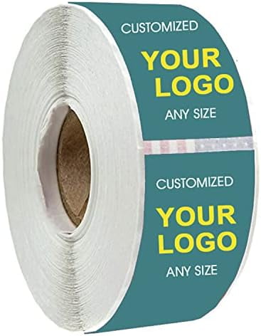 100-500 Pack Custom Roll Stickers Personalized Labels, Customized ...