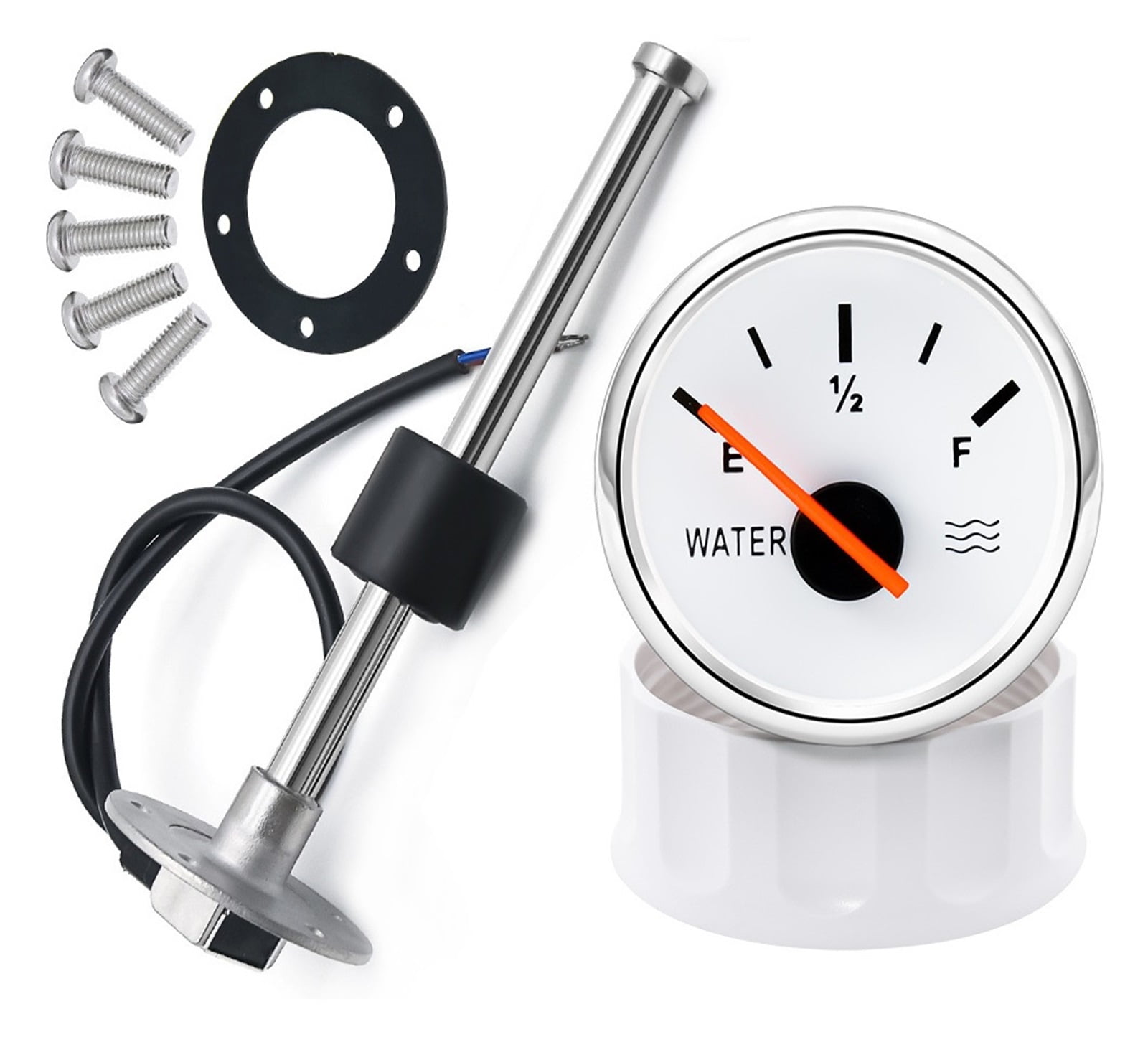 100-500mm Stainless Steel Marine Water Level Gauge Sensor Fit Boat Car ...