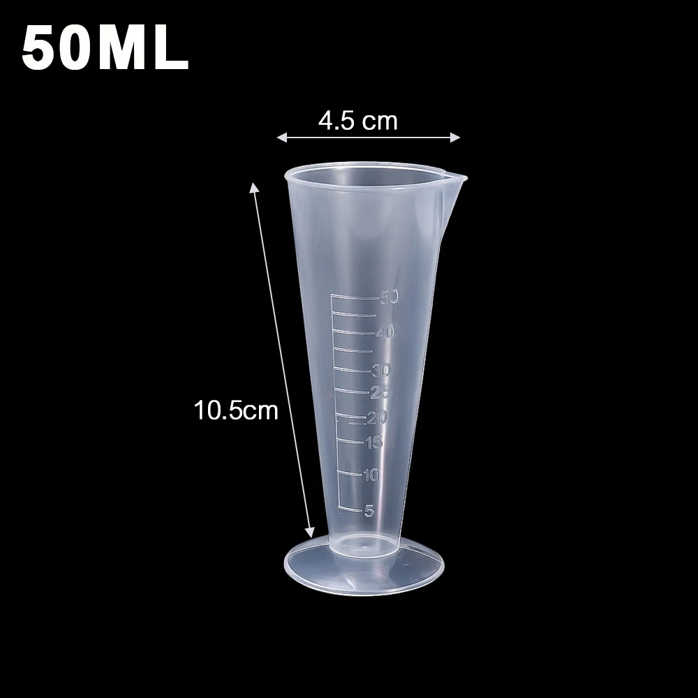 100/50ML Triangular Measuring Cup with Scale Transparent Plastic ...