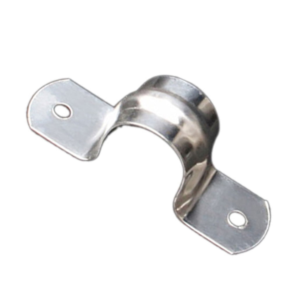 100/50Pcs 2 Hole Strap Clamp Tension Tube Clip Heavy Duty Rigid Pipe ...