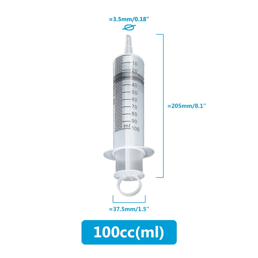 100-550ml Large Capacity Syringe Reusable Pump Measuring with 50cm ...
