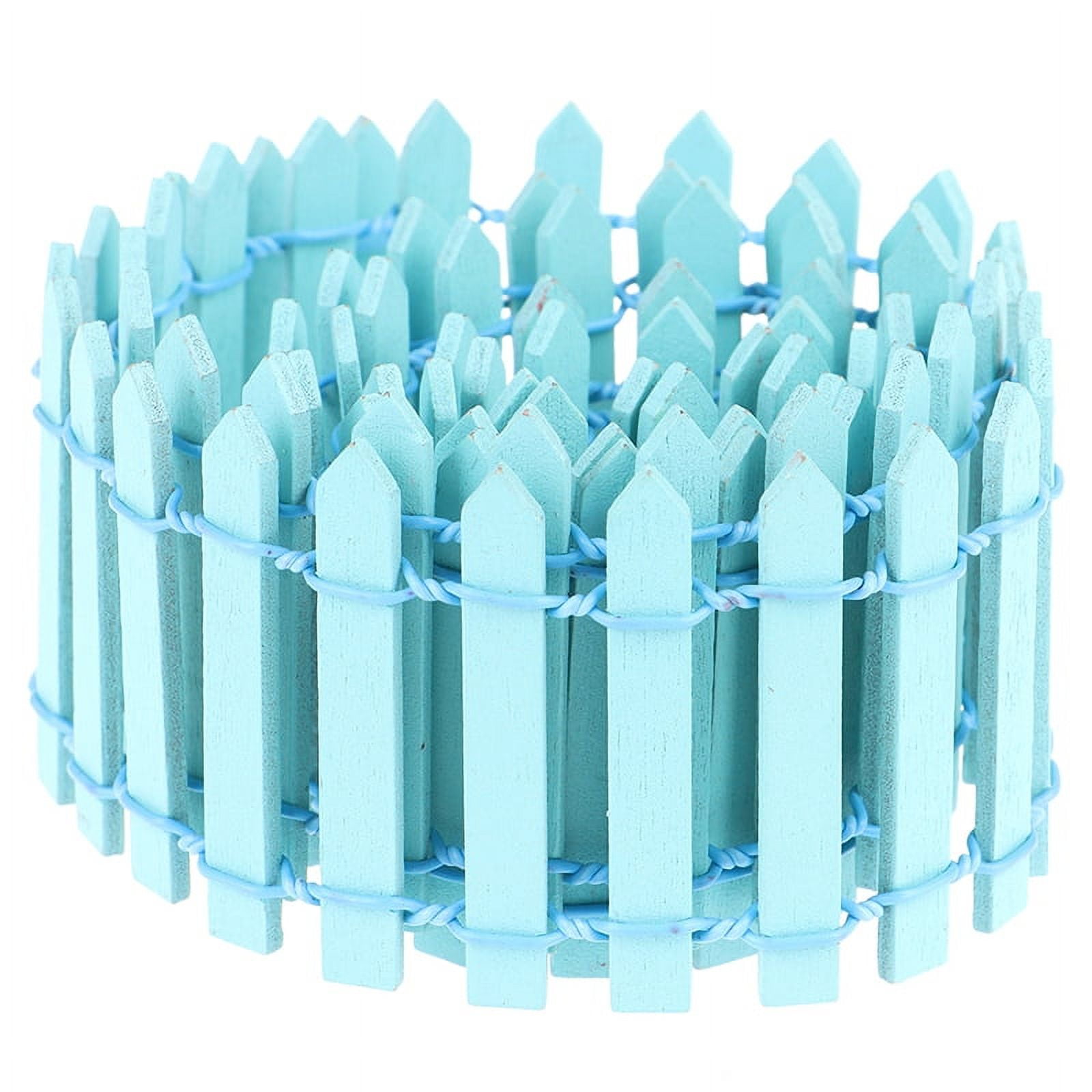 100*5cm Miniature Small Wood Fence DIY Fairy Garden Micro Dollhouse ...