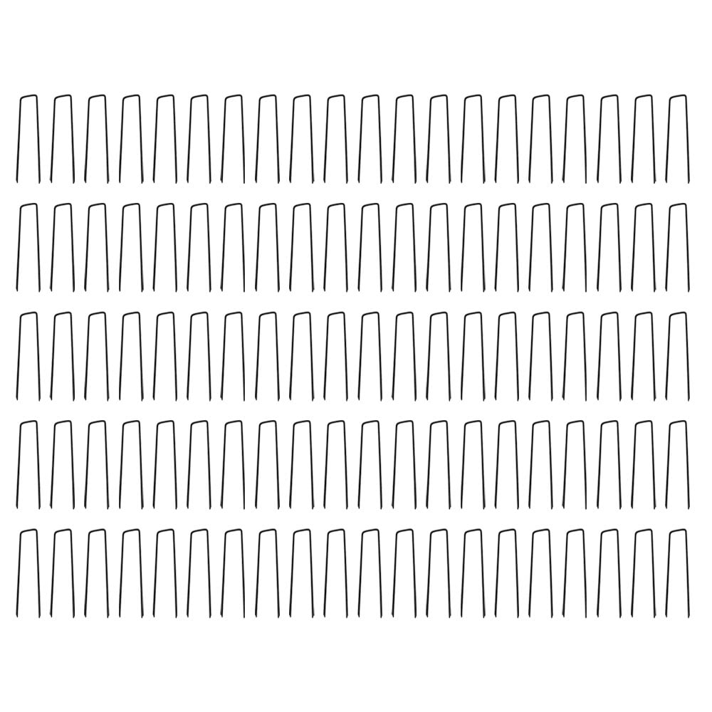 RAParts 100 6-Inch Landscape Staples for Ground Cover, Weed Barrier ...