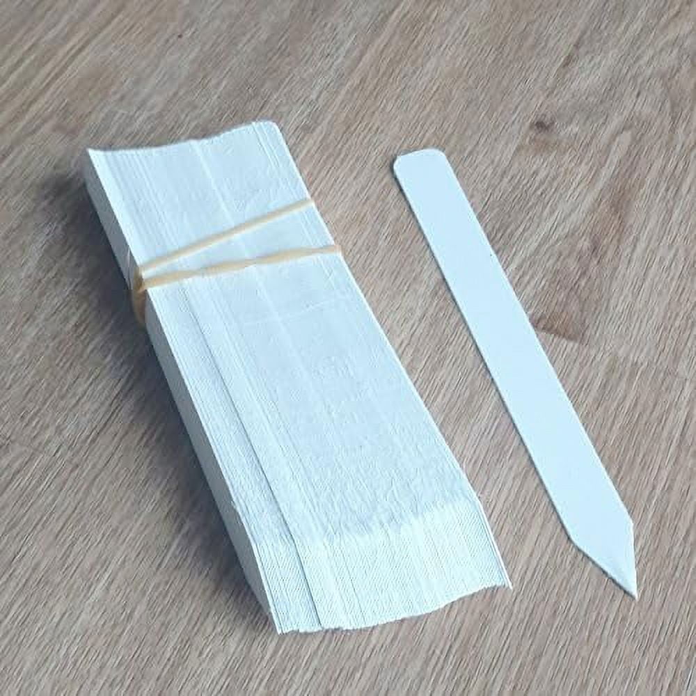 100 6 x 5/8 white plastic plant stake labels s markers etiquetas easy ...