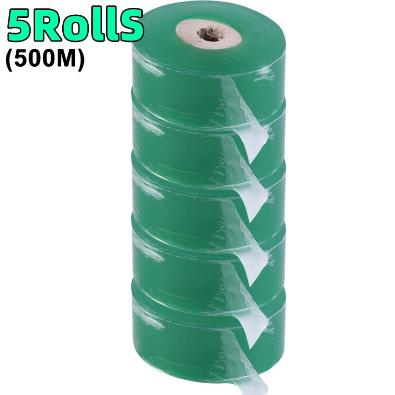 100/600M PE Grafting Tape Film Stretchable Self-adhesive Garden Tree Roll Tape Plants Seedlings ...