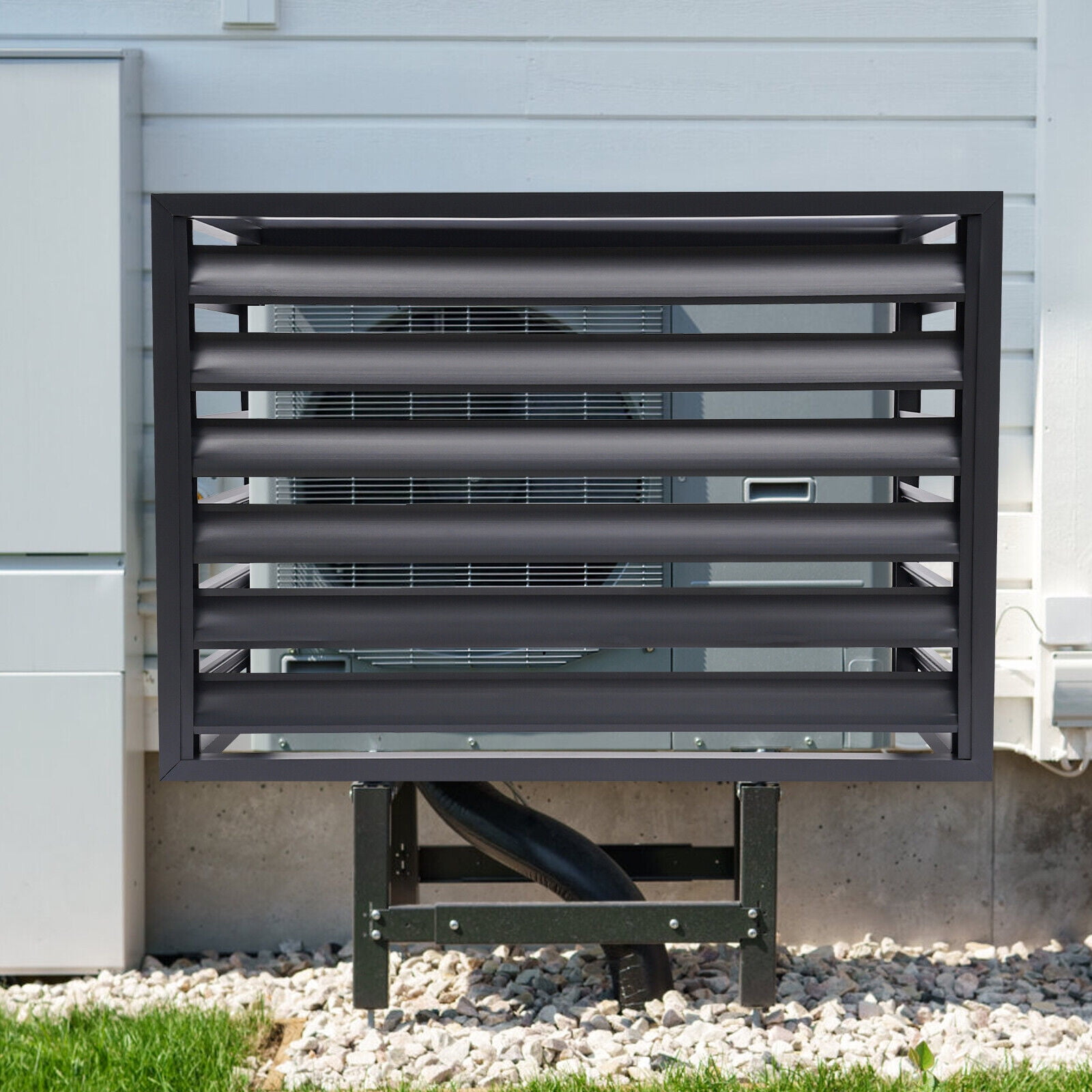 100*70*50 Dark Gray Air Conditioning Fence 1.5p With Roof Three-Sided ...