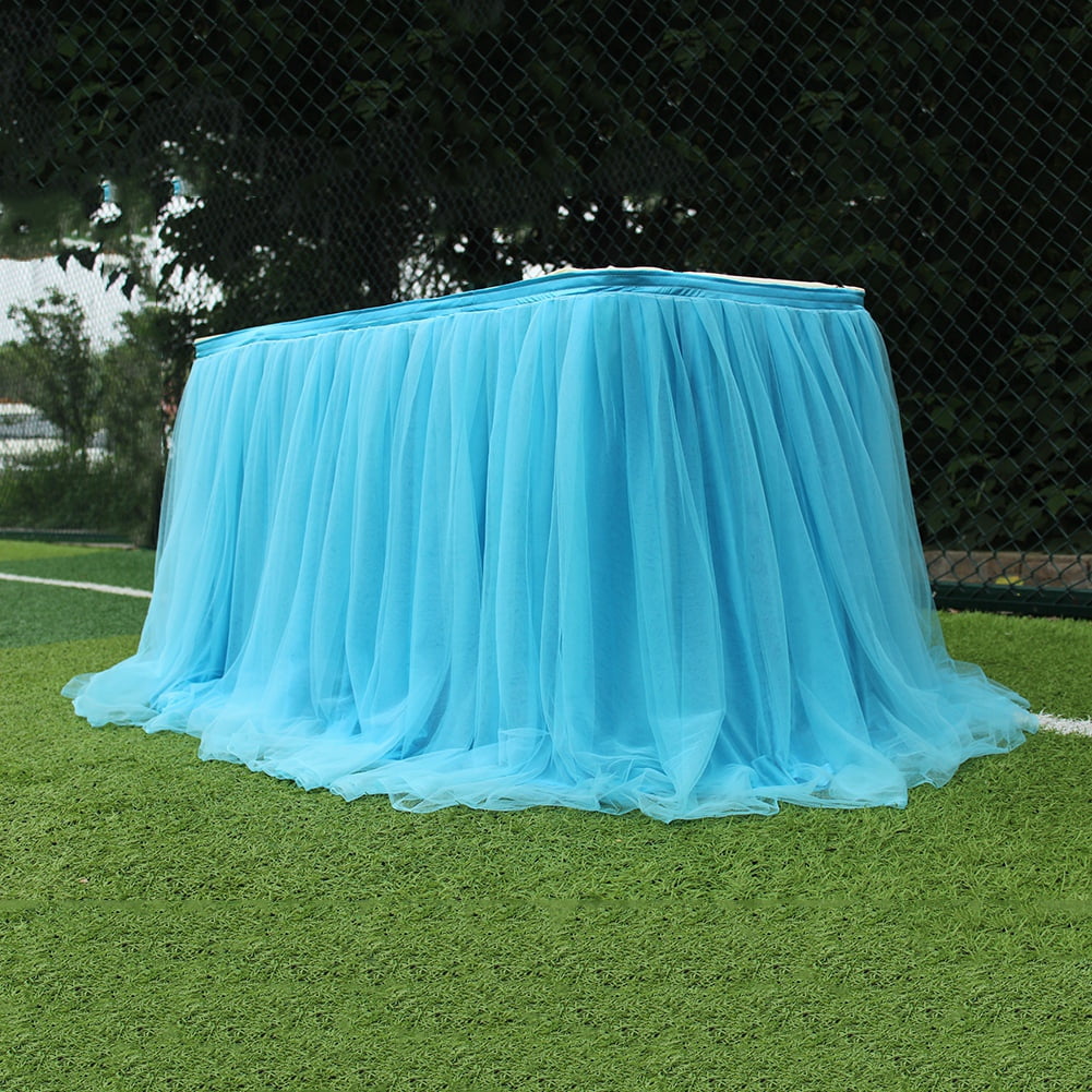 100*75cm Tulle Table Skirt for Rectangle Tables or Round Tables Tutu ...