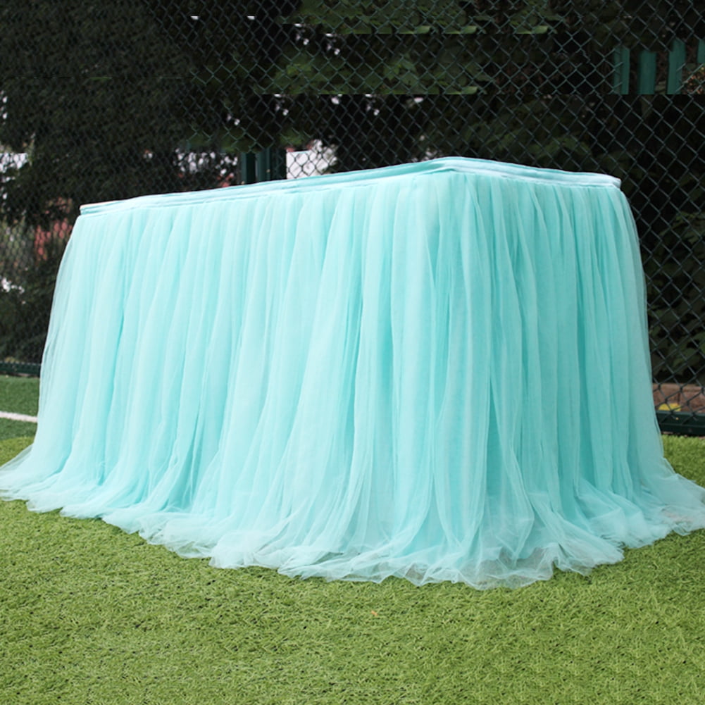 100*75cm Tulle Table Skirt for Rectangle Tables or Round Tables Tutu ...
