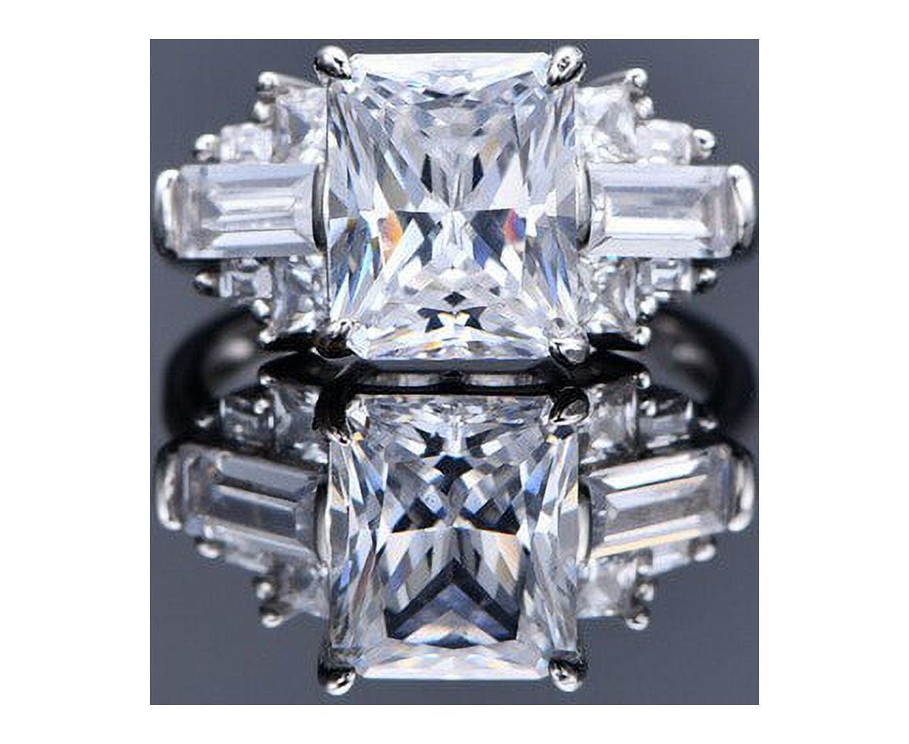 100% 925 Sterling Silver Crushed Ice Cut Lab Sapphire Citrine High ...