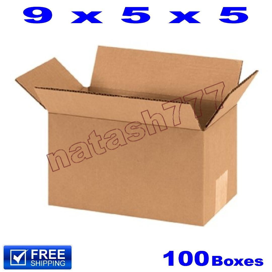100 - 9x5x5 Cardboard Boxes 32ECT Mailing Packing Shipping Corrugated ...
