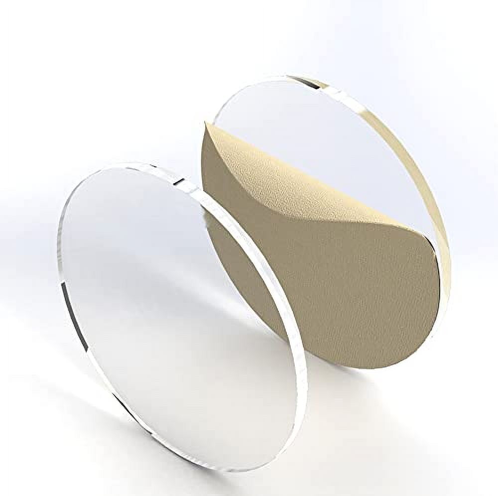 100 Acrylic Circle Clear Blank Discs 1/8" Thick - Made USA- (Select ...