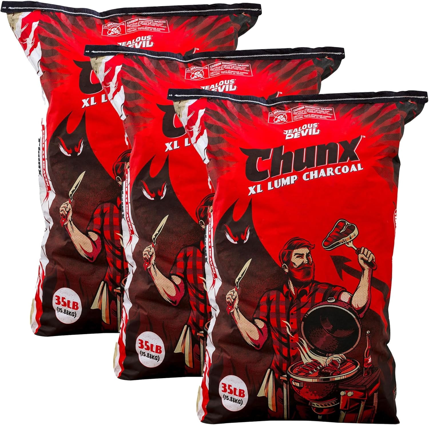 100% All Natural Pro Restaurant Quality Hardwood Lump Charcoal for ...