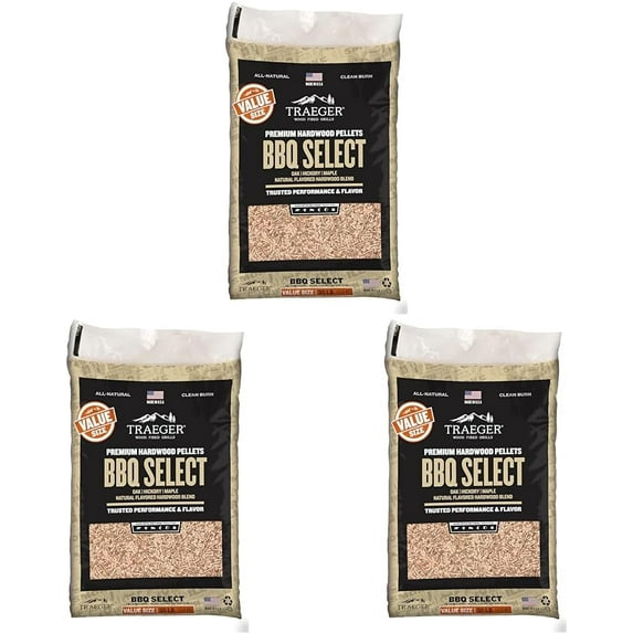 100% All-Natural Wood Pellets for Smokers and Pellet Grills, BBQ, Bake ...