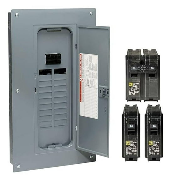 100 Amp 20 Space 40 Circuit Load Center - Combination Mount - Main ...