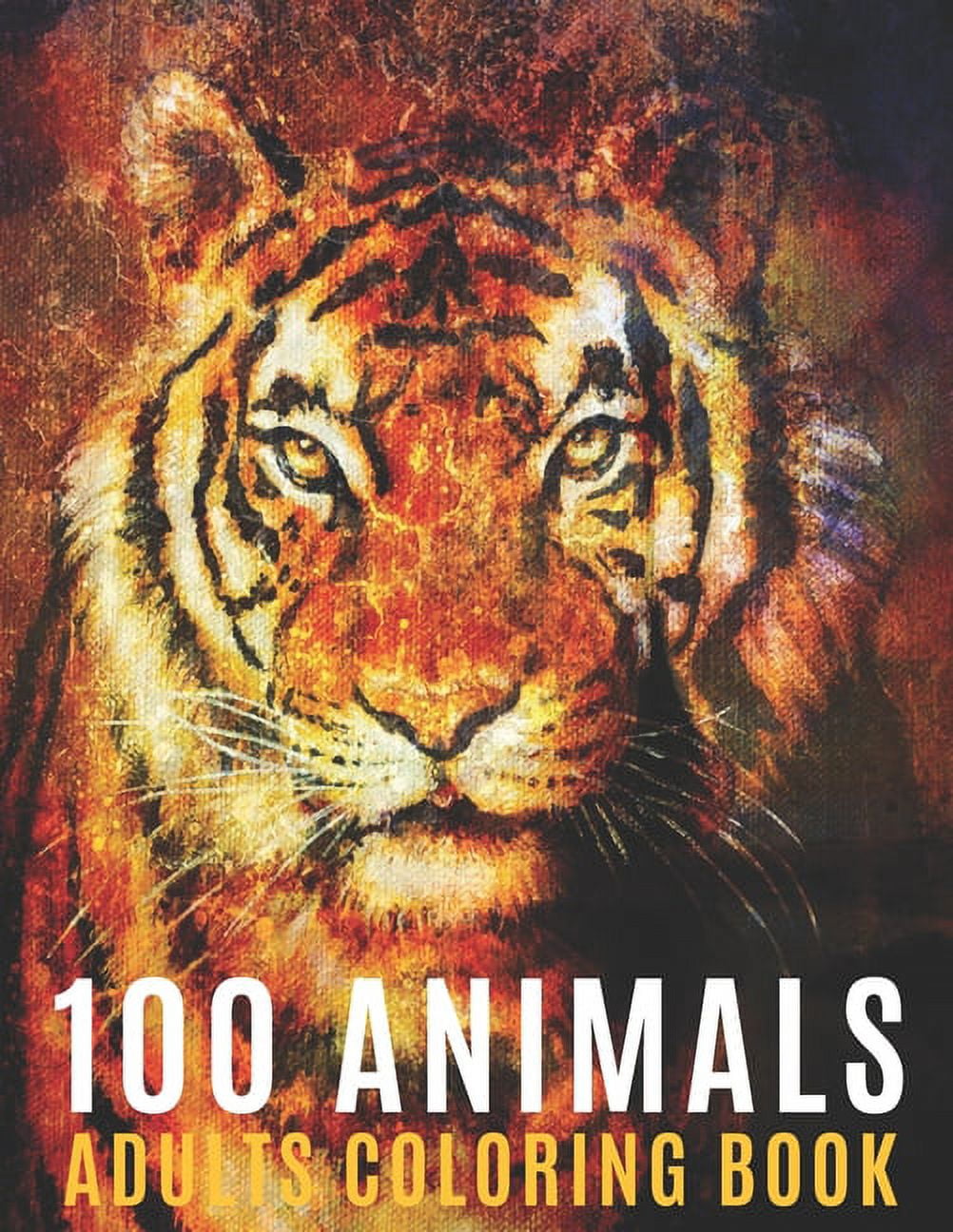 100 Animals Adults Coloring Book : Stress Relieving Animal Designs, Book 1 (Paperback) - Walmart.com