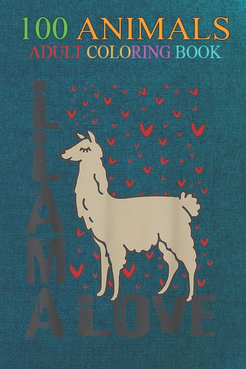 100 Animals : Llama in Love Lama Camel Guanaco spitting Alpaca Heart An ...