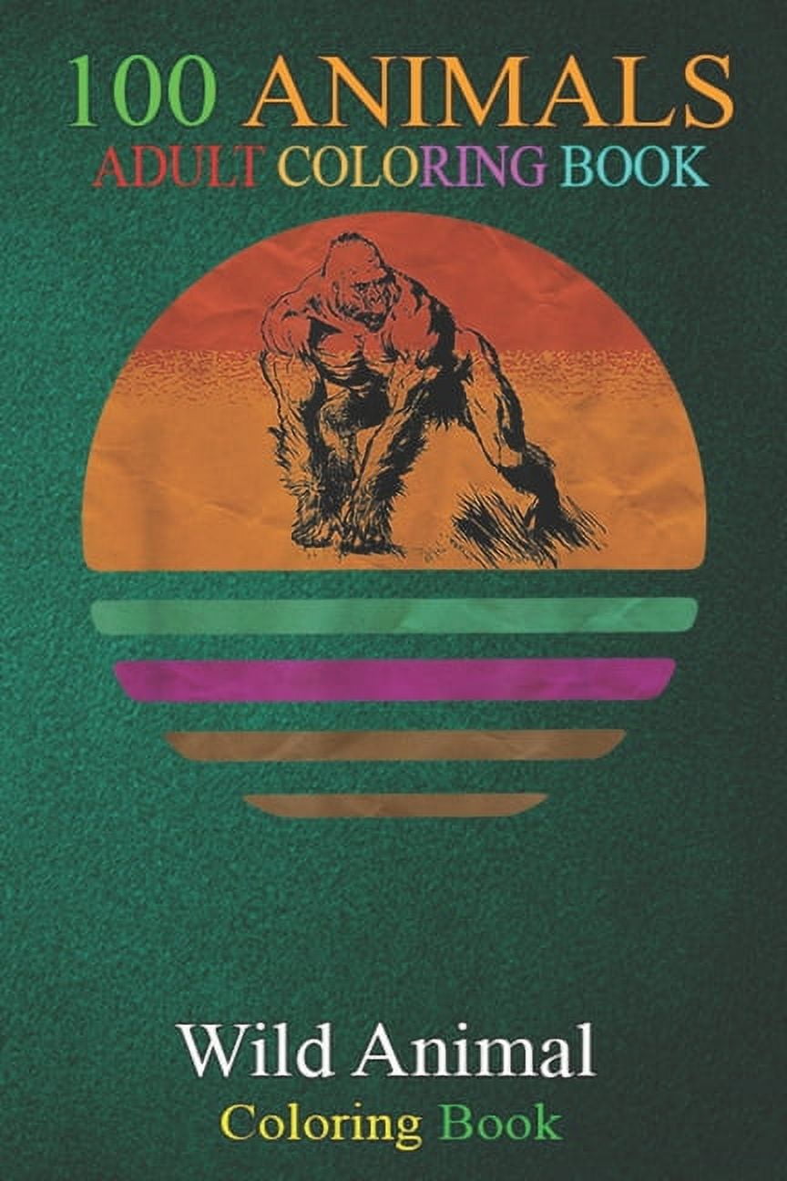 100 Animals : Retro Wildlife Good Vibes Sunset Gorilla Silverback Retro ...