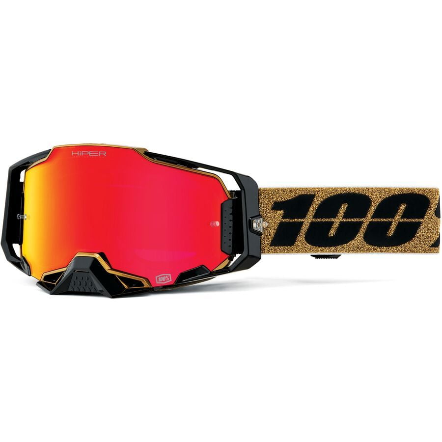 100% Armega Goggle - Glory - Hiper Red Mirror 50003-00012 - Walmart.com