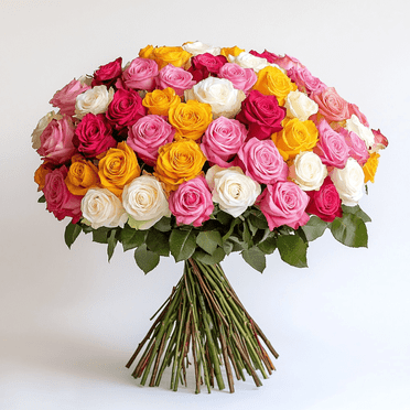 50 Stems of Roses: 25 Yellow and 25 Red- Beautiful Fresh Cut Flowers ...