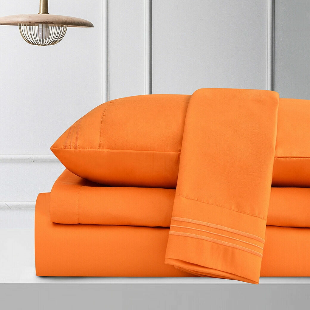 100% Bamboo Cooling Bed Sheets Set Ultra Soft Luxury Deep Pocket Sheet ...